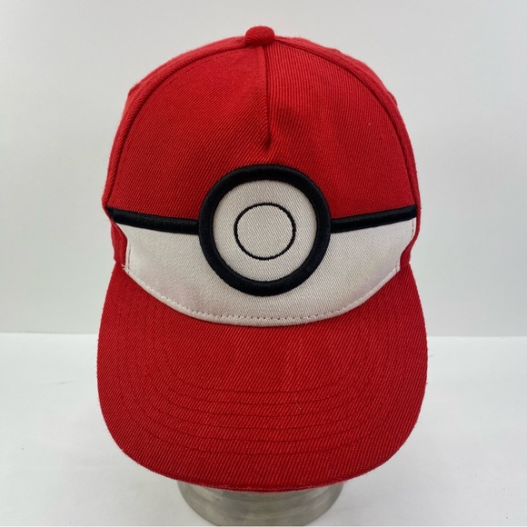 Pokemon | Accessories | Vintage Pokemon Hat Cap Snap Back Red Poke Ball ...